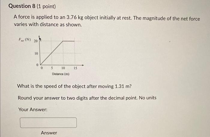 Solved Question 7 (1 point) A stationary object explodes | Chegg.com