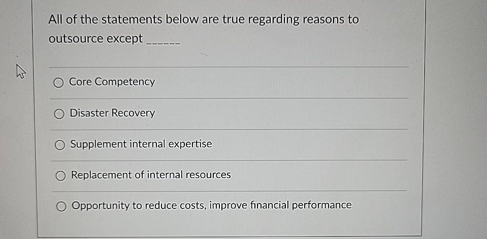 Solved All of the statements below are true regarding | Chegg.com