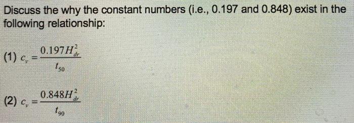Solved Discuss the why the constant numbers (i.e., 0.197 and | Chegg.com