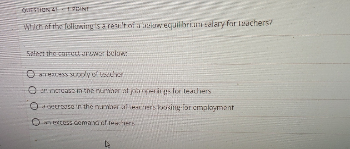 Solved QUESTION 41*1 POINTWhich of the following is a | Chegg.com Solved QUESTION 41*1 POINTWhich of the following is a | Chegg.com