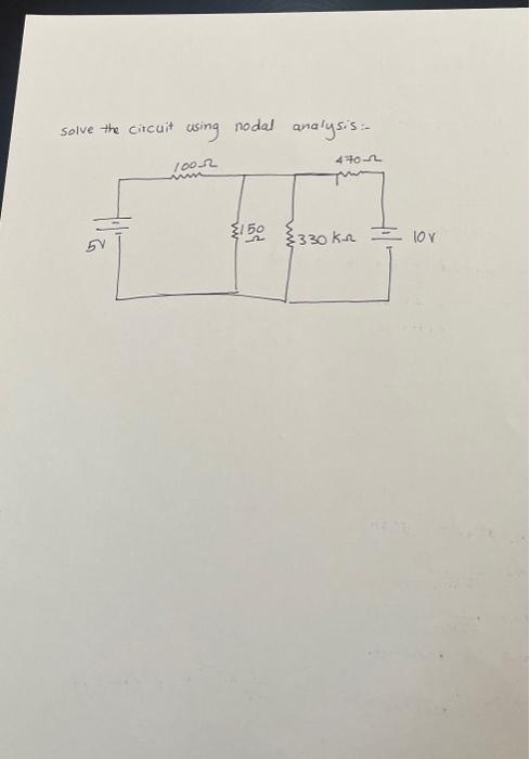Solved solve by use nodal analysis solve by use nodal | Chegg.com Solved solve by use nodal analysis solve by use nodal | Chegg.com