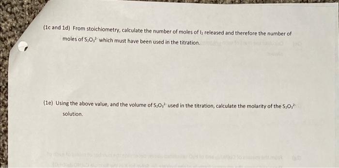 Solved DATA AND OBSERVATIONS: PART A Standardization of | Chegg.com
