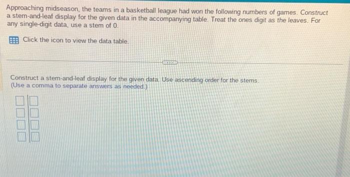 Solved Approaching midseason, the teams in a basketball | Chegg.com