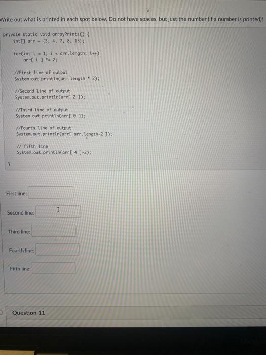 Solved public static void main(String[] args) { | Chegg.com