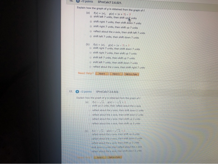 Solved Use the graph oft y-(n bue) to graph the flloing n d | Chegg.com