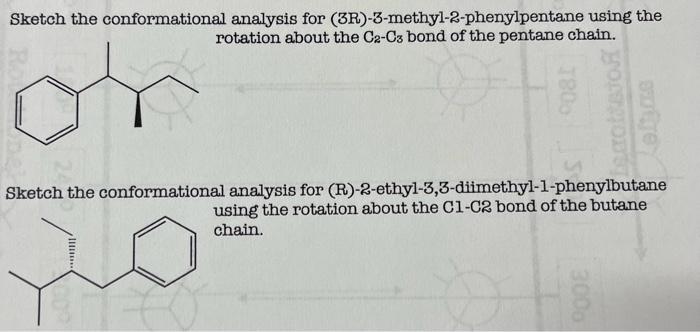 Solved Sketch the conformational analysis for | Chegg.com