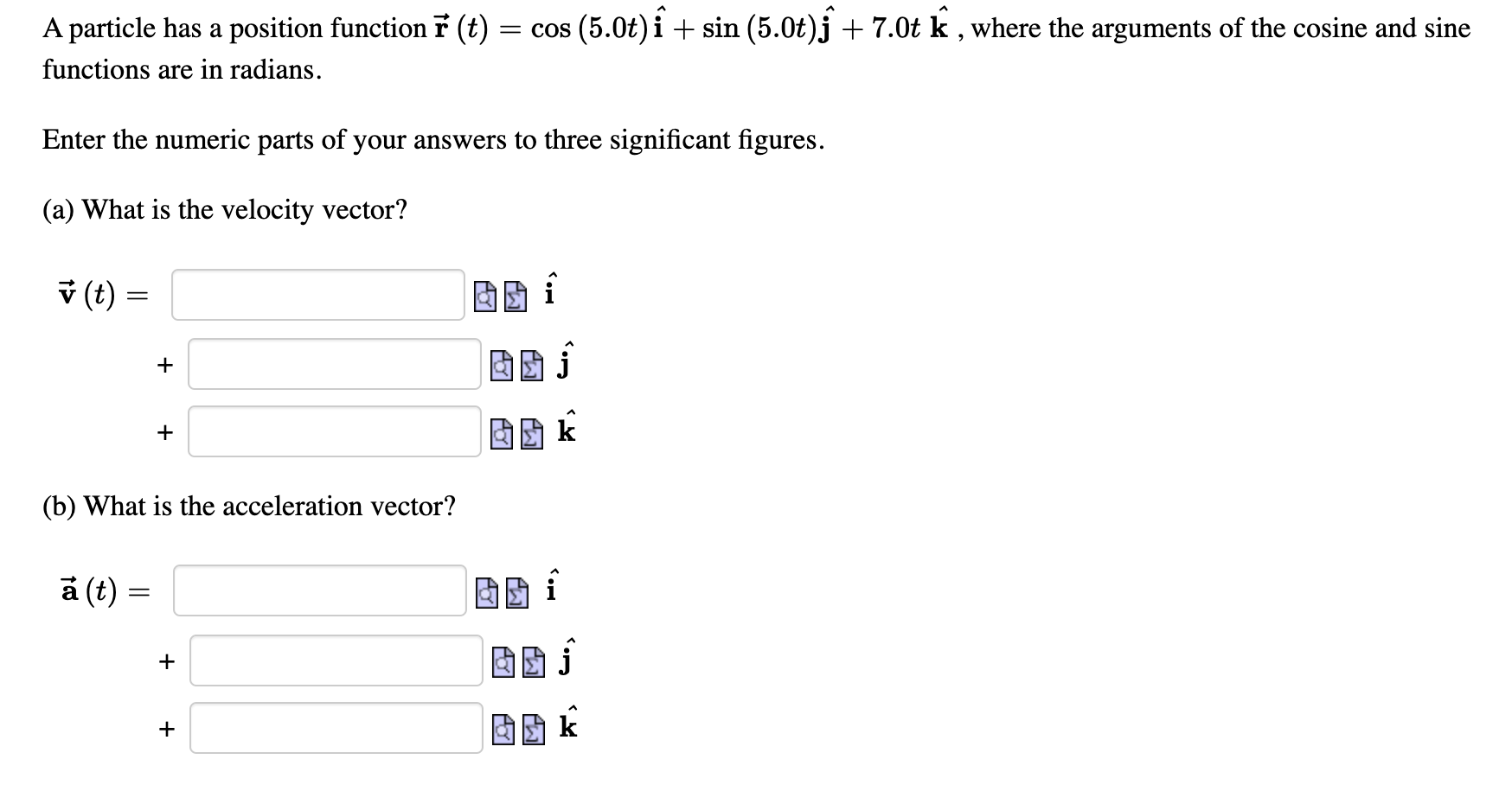 Solved A particle has a position function | Chegg.com
