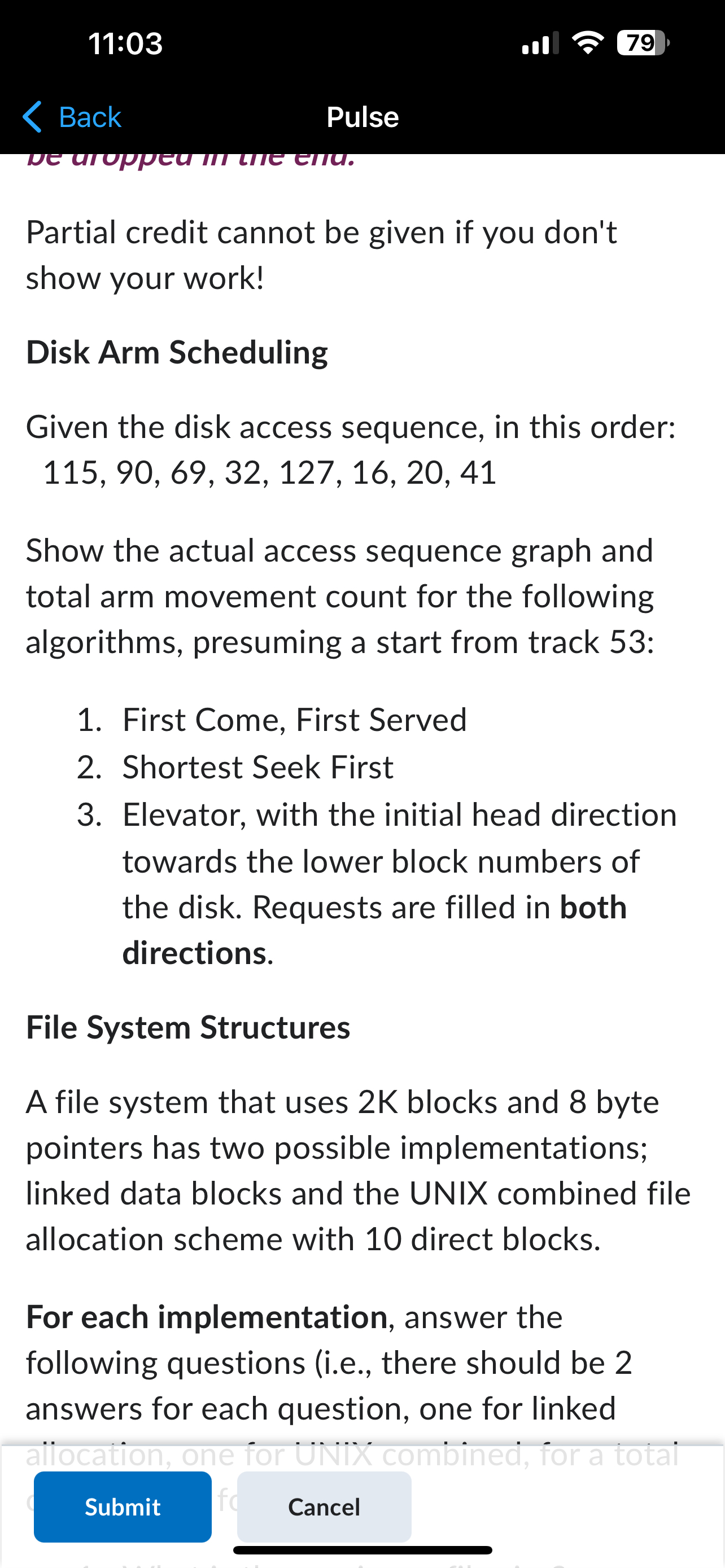 Solved Partial credit cannot be given if you don't show your | Chegg.com