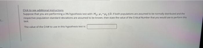 Solved Click to see additional instructions Suppose that you | Chegg.com