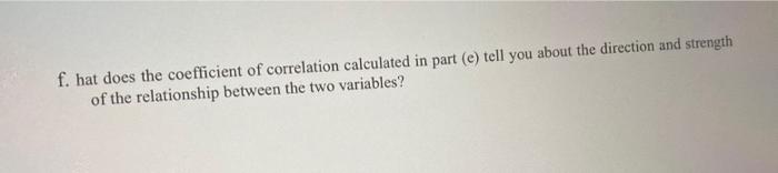 Solved 4) Consider the following data values of variables x | Chegg.com