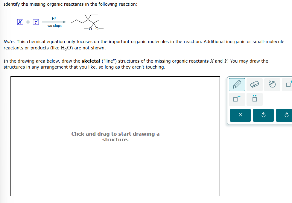 Solved Identify the missing organic reactants in the | Chegg.com