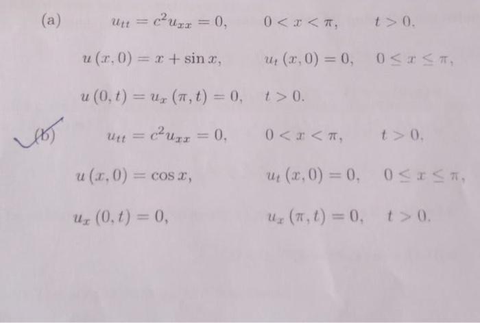 Solved Kindly solve the following questions of PDE with | Chegg.com Solved Kindly solve the following questions of PDE with | Chegg.com