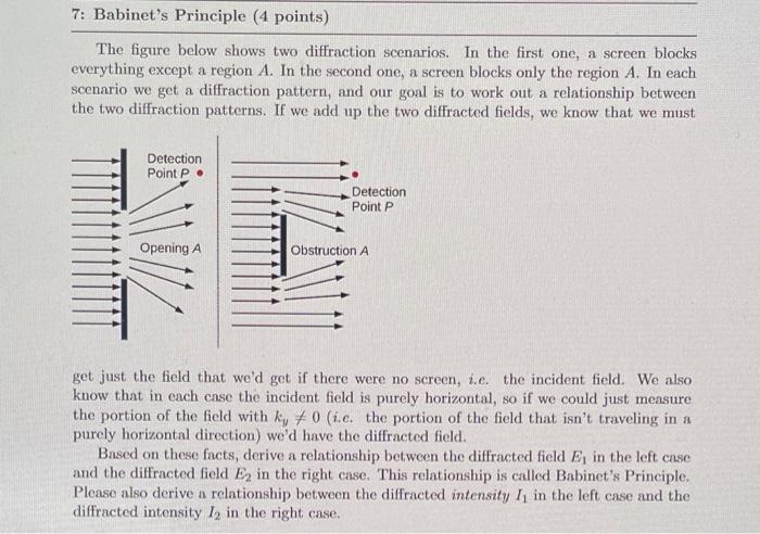 The figure below shows two diffraction scenarios. In | Chegg.com