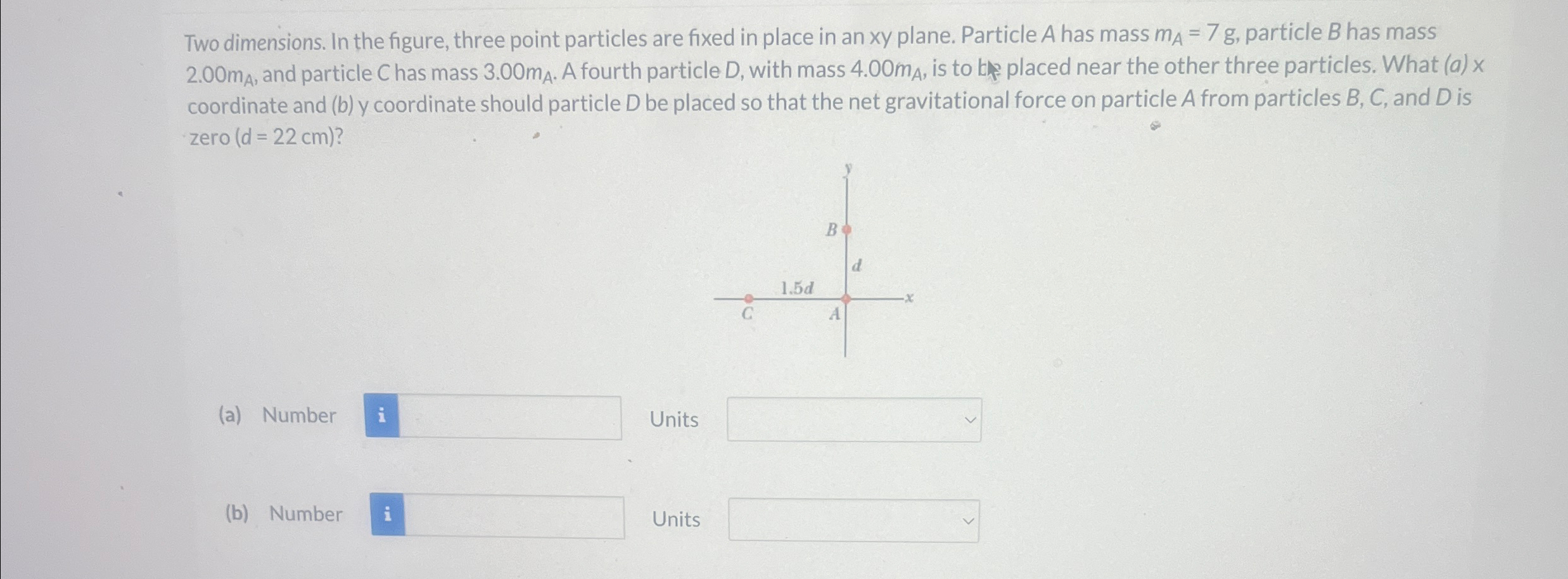 Solved Two dimensions. In the figure, three point particles | Chegg.com