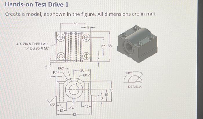 Solved Hands-on Test Drive 1 Create a model, as shown in the | Chegg.com