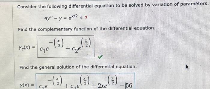 Solved Consider the following differential equation to be | Chegg.com