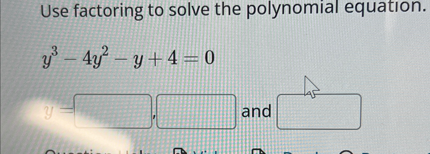 Solved Use factoring to solve the polynomial | Chegg.com