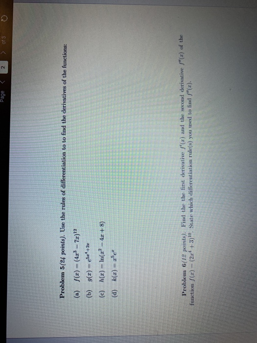 Solved (Math 26A Calculus I) Can you please show full work | Chegg.com