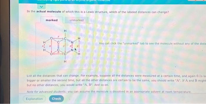 In the actual molecule of which this is a Lewis | Chegg.com