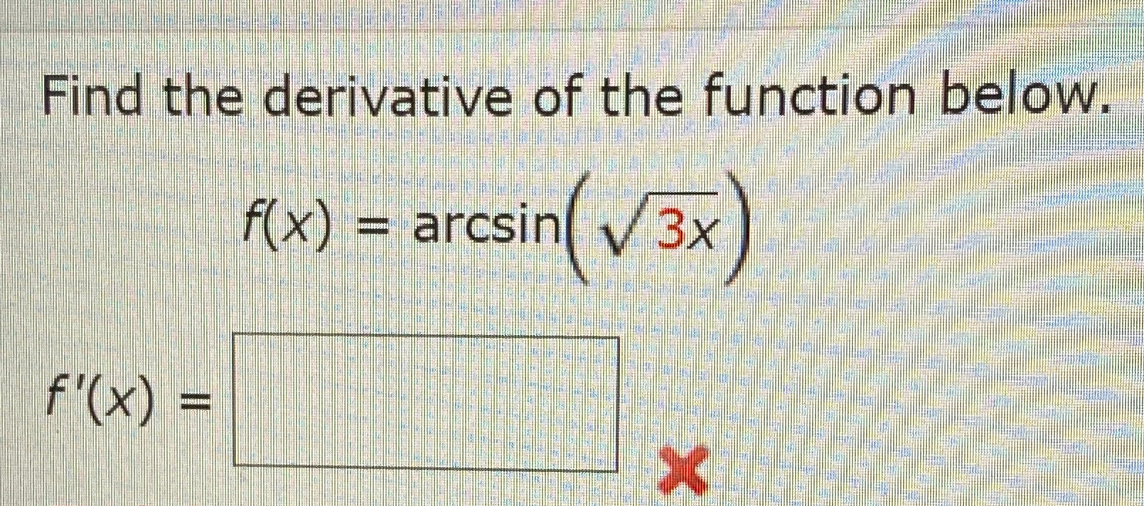 Solved Find the derivative of the function | Chegg.com