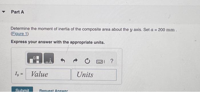 Solved Part A Determine the moment of inertia of the | Chegg.com