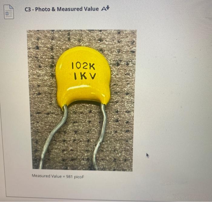 Solved The small tan capacitor, shaped like a disk, is a | Chegg.com