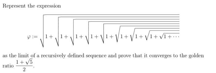 Solved Represent the expression as the limit of a | Chegg.com