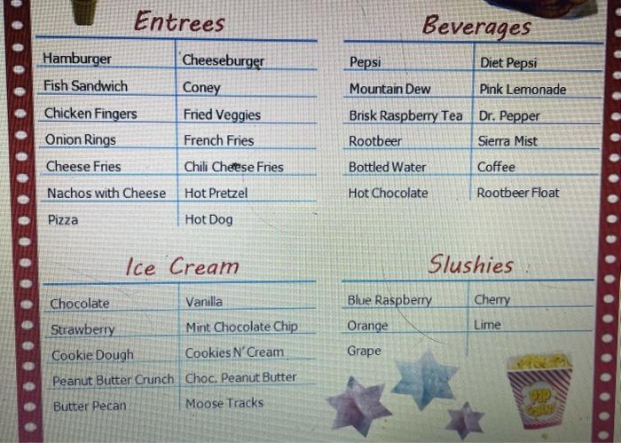 Solved in the menu below, how many different 4 combination | Chegg.com