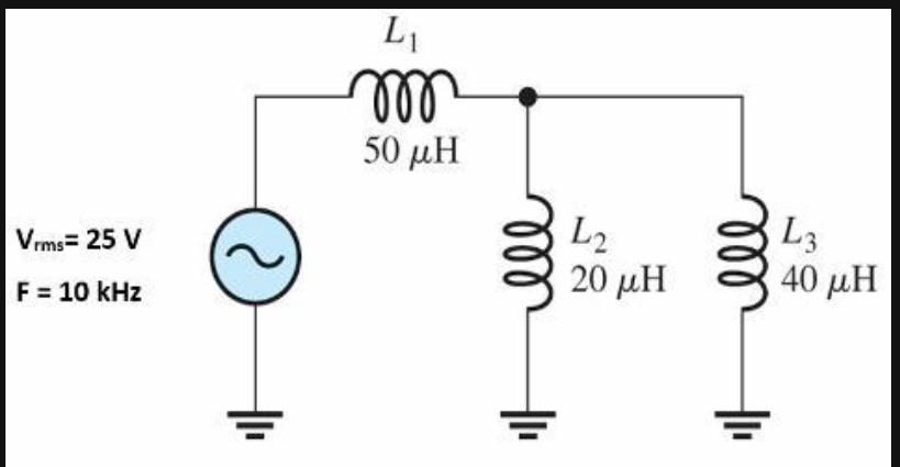 Solved Determine the total inductance, total inductive | Chegg.com