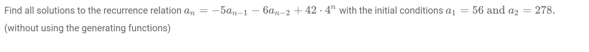 Solved Find all solutions to the recurrence relation | Chegg.com