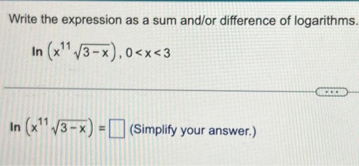Solved Write the expression as a sum and/or difference of | Chegg.com