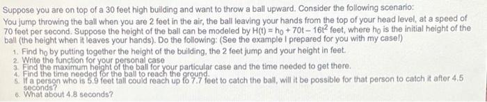Solved Suppose you are on top of a 30 feet high building and | Chegg.com