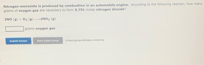 Solved Nitrogen monoxide is produced by combustion in an | Chegg.com