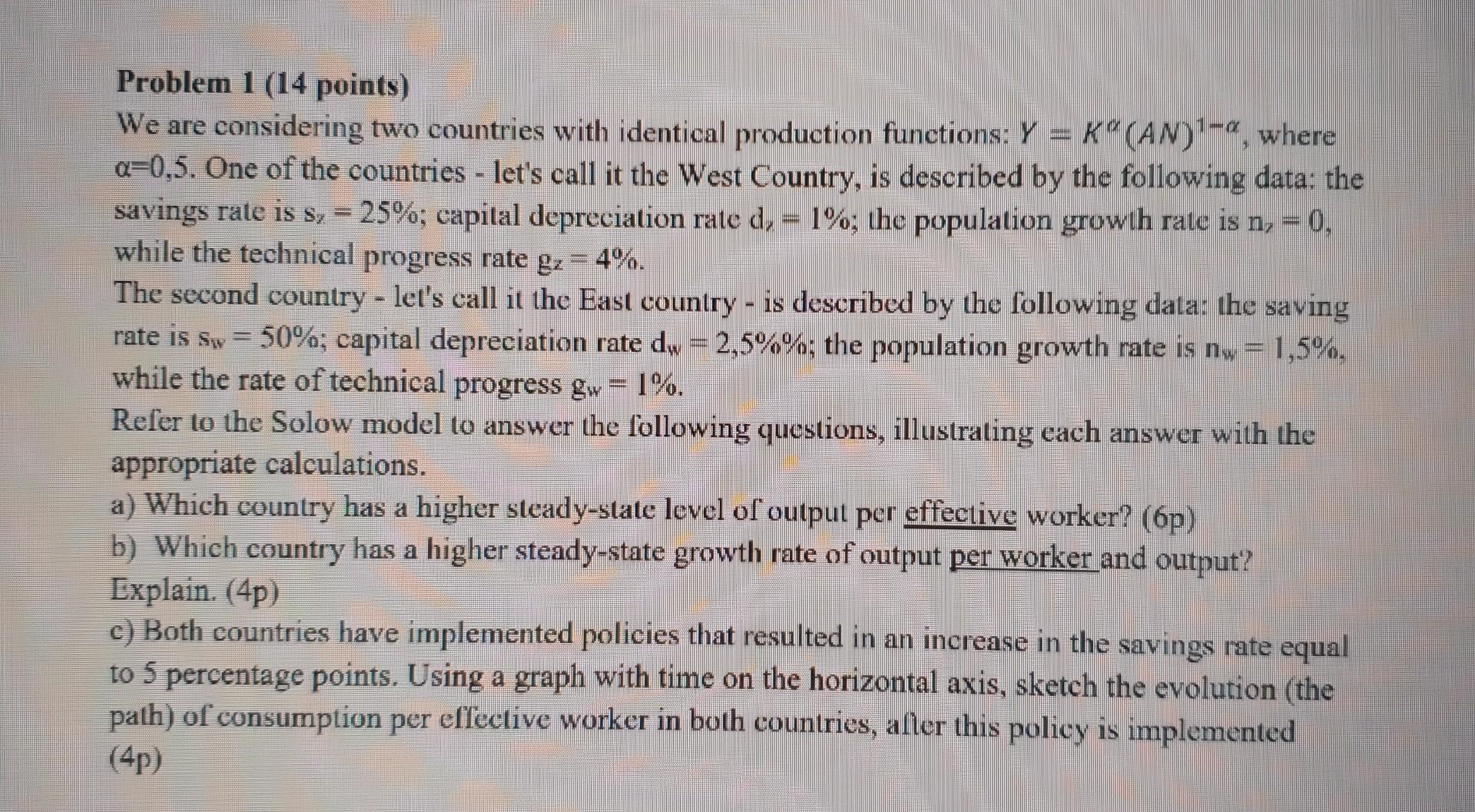 Solved Problem 1 (14 points) We are considering two | Chegg.com