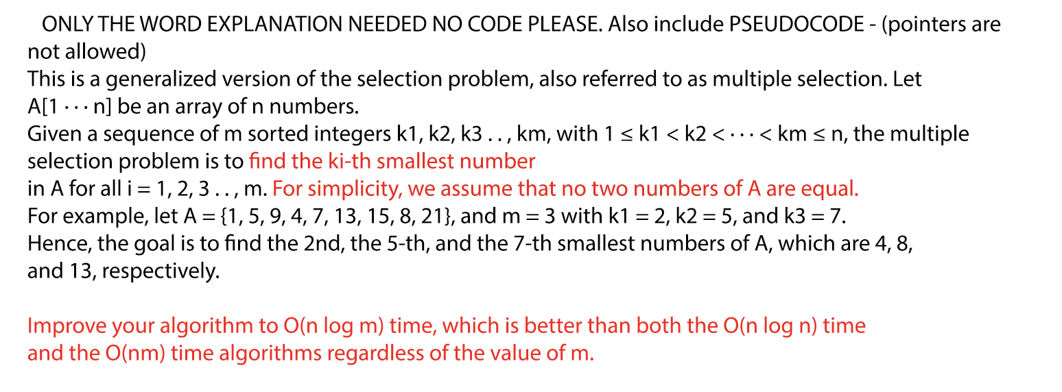 Solved ONLY THE WORD EXPLANATION NEEDED NO CODE PLEASE. Also | Chegg.com