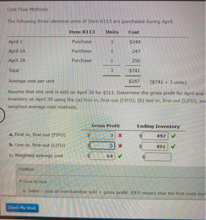 Solved Cost Flow Methods The following three identical units | Chegg.com
