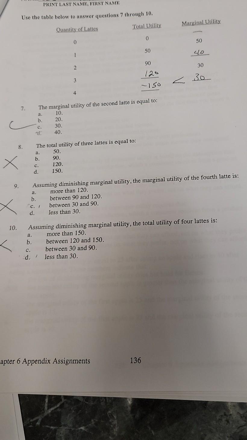 Solved PRINT LAST NAME, FIRST NAME Use the table below to | Chegg.com