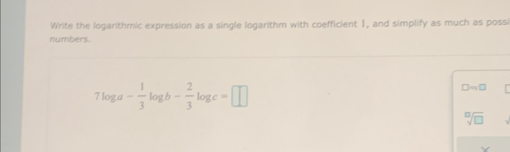 Solved Write the logarithmic expression as a single | Chegg.com