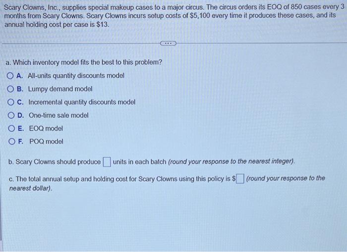 Solved This problem requires eoq with lumpy demand. what are | Chegg.com