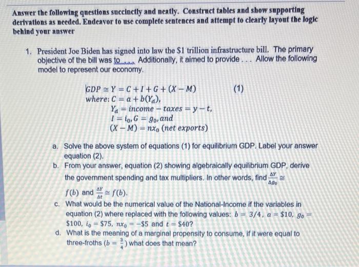 Solved Answer the following questions succinctly and neatly. | Chegg.com
