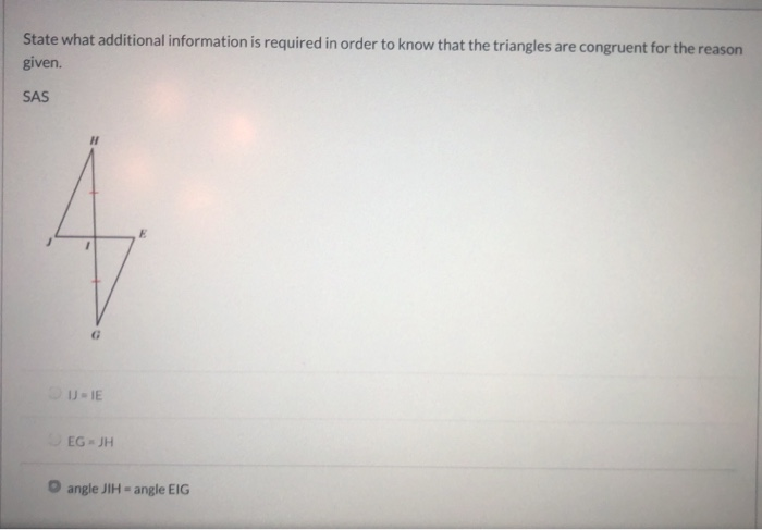 Solved State what additional information is required in | Chegg.com