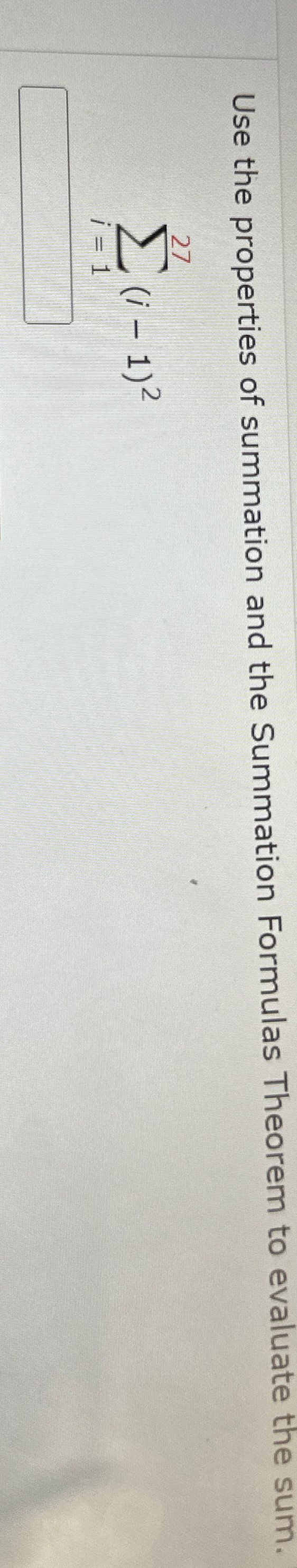Solved Use the properties of summation and the Summation | Chegg.com