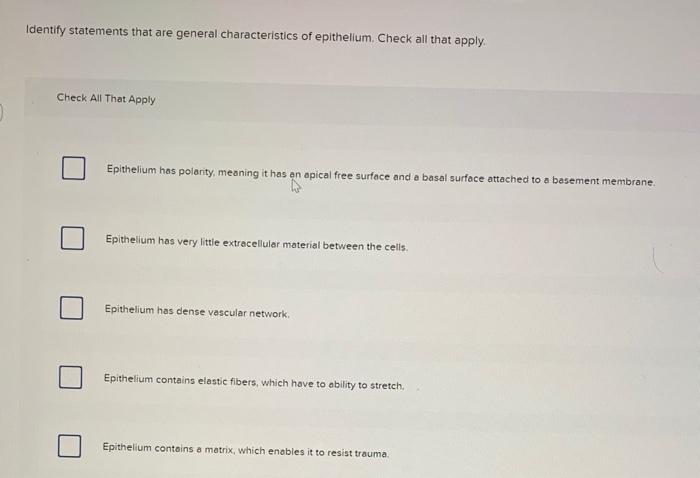Solved Identify statements that are general characteristics | Chegg.com
