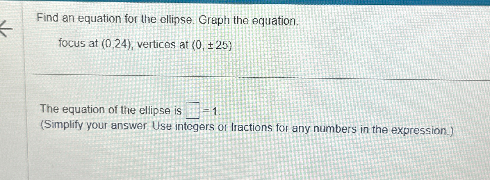 Solved Find an equation for the ellipse. Graph the | Chegg.com
