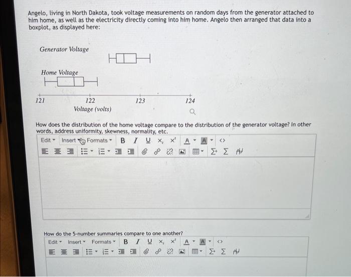 Solved Angelo, living in North Dakota, took voltage | Chegg.com