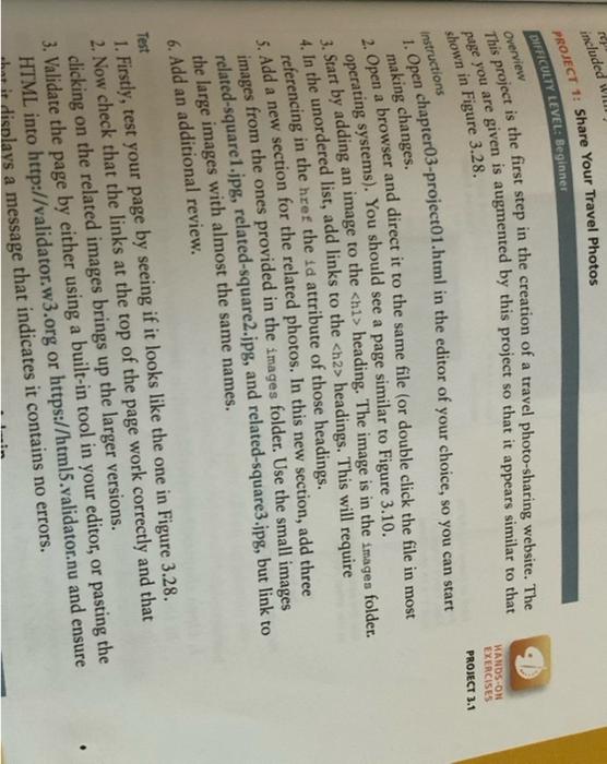 Solved PROTECT s proje se you are given own in Figure 3.28. | Chegg.com