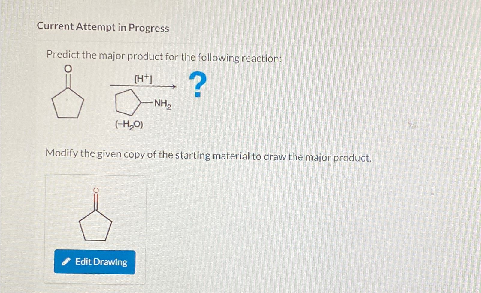 Solved Current Attempt in ProgressPredict the major product | Chegg.com