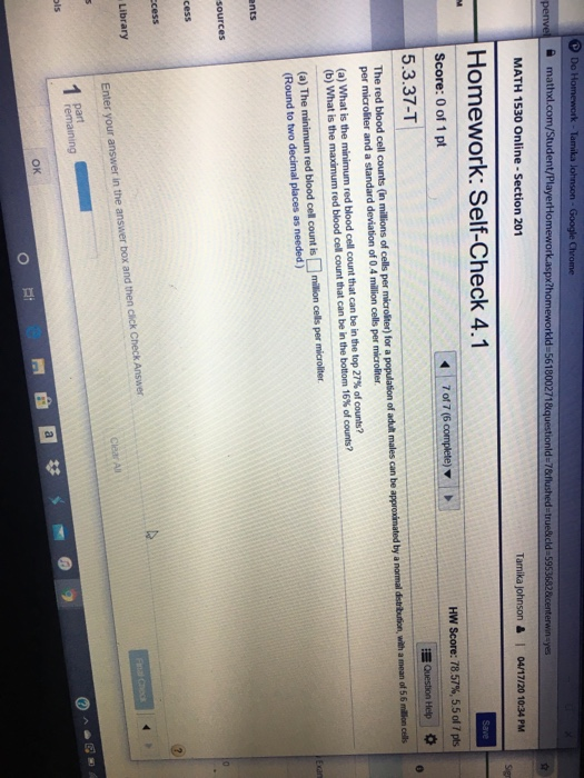 Solved penvel mathod.com/Student/PlayerHomework.aspx | Chegg.com