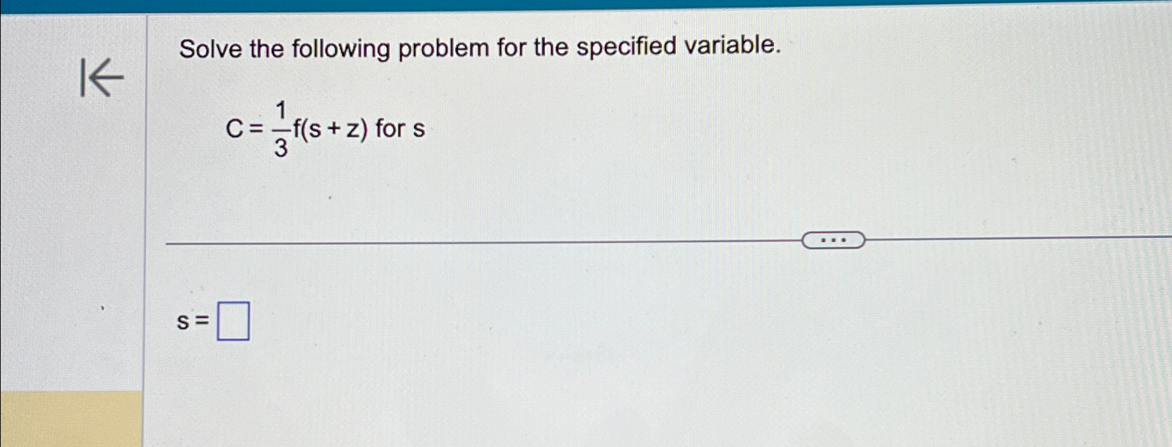 Solved Solve the following problem for the specified | Chegg.com