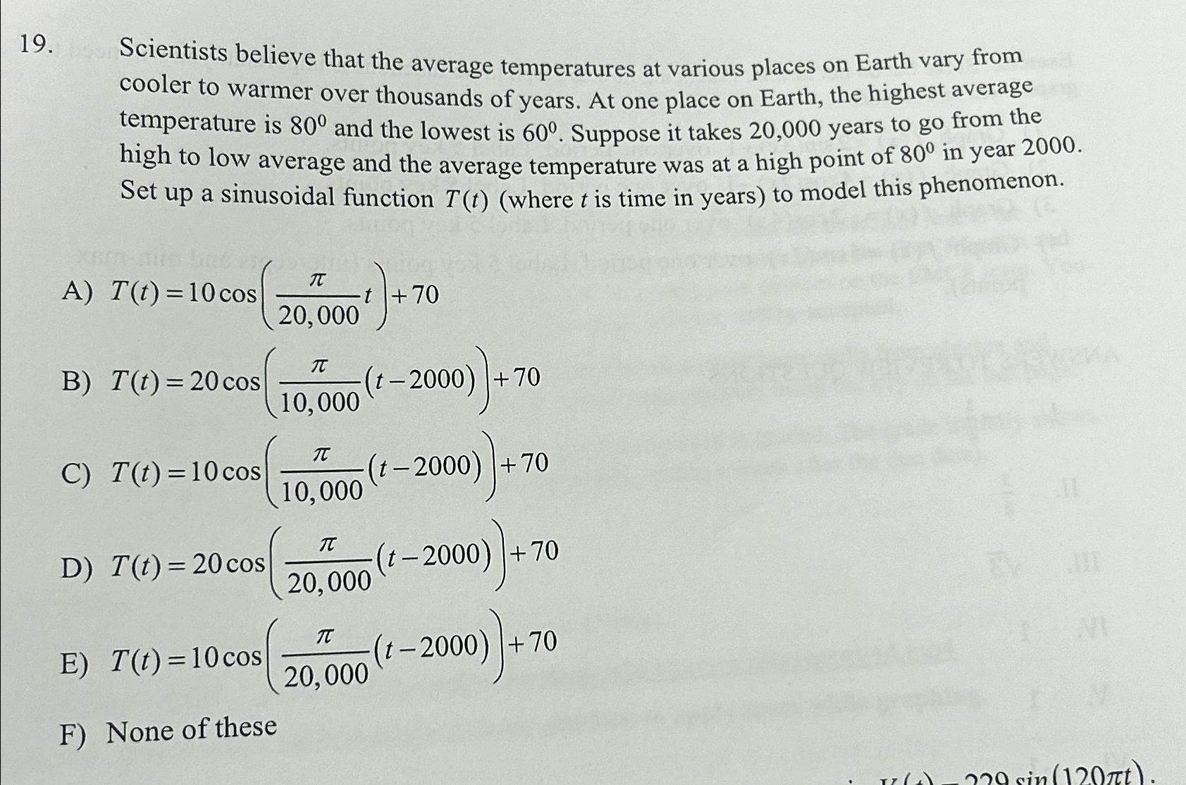 Solved Scientists believe that the average temperatures at | Chegg.com